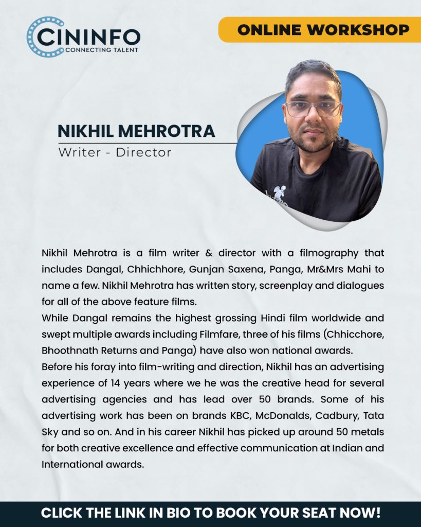 Perfecting Narration & Building Compelling Characters - Workshop - Cininfo